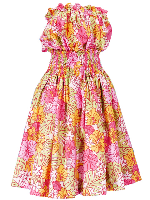 Hula Tube Top & Pa'u Set-Up / Hibiscus / Pink / G2189pi-hulaohana