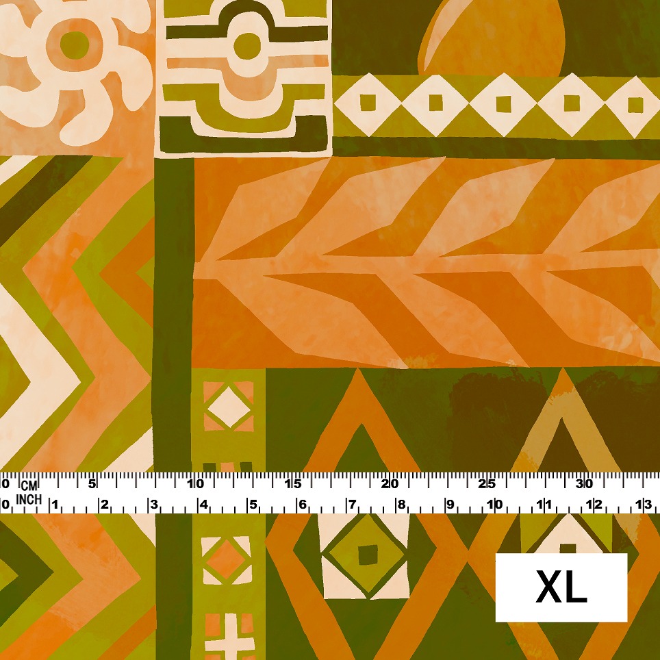 Hula Fabric / Square Design / JKH-626-YE-hulaohana